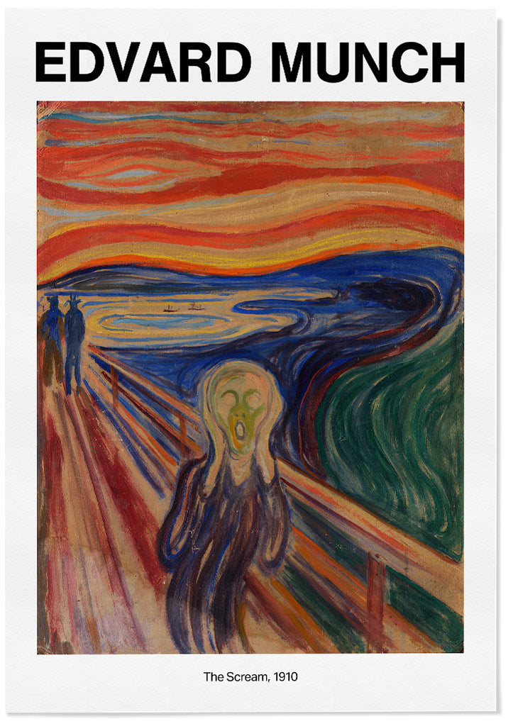 Edvard Munch The Scream Art Poster