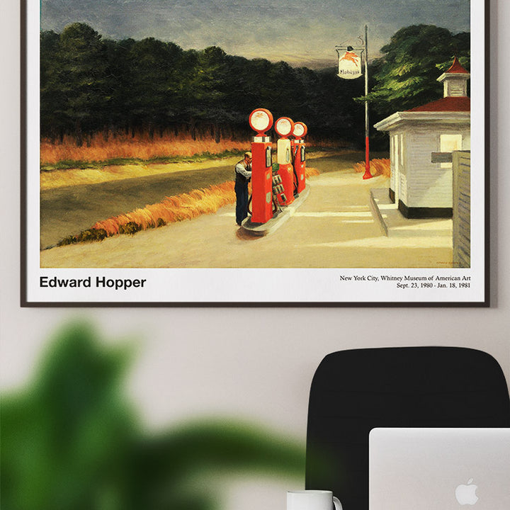 Edward Hopper Gas Painting | Exhibition Posters and Art Prints – Posterist