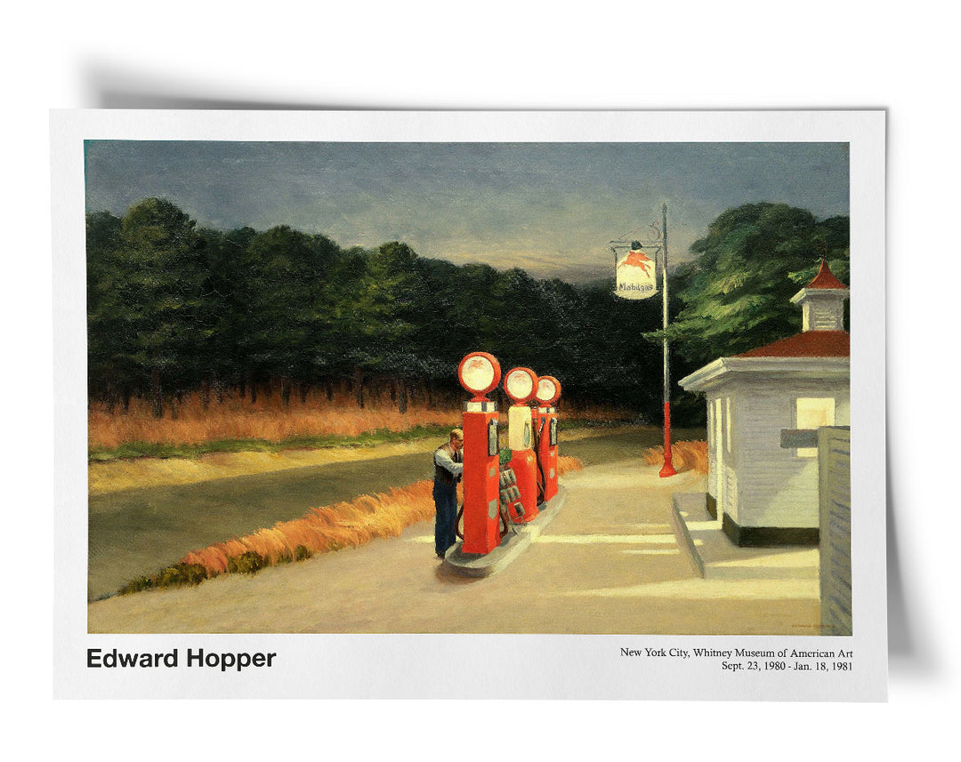 Edward Hopper Gas Painting | Exhibition Posters and Art Prints – Posterist