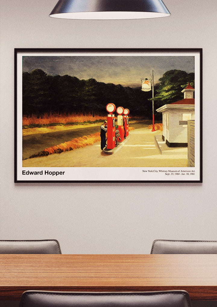 Edward Hopper Gas Painting | Exhibition Posters and Art Prints – Posterist