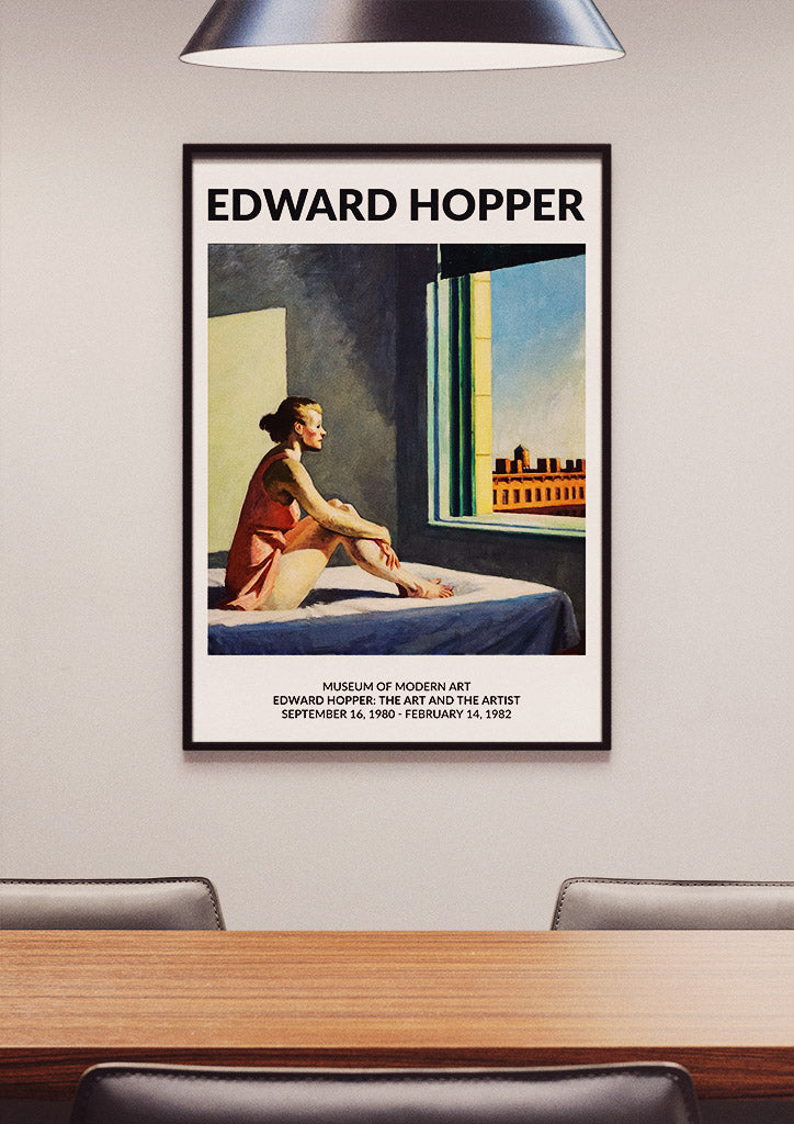Edward Hopper Exhibition Poster | The Morning Sun Painting – Posterist