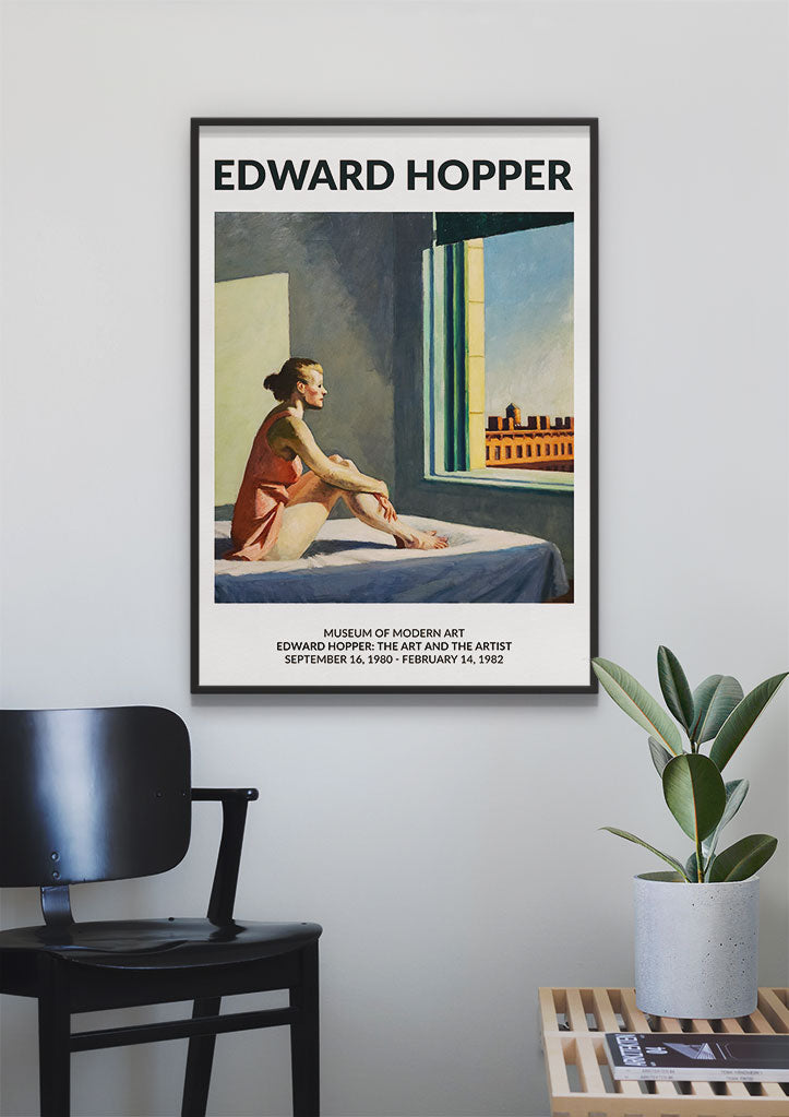Edward Hopper Exhibition Poster | The Morning Sun Painting – Posterist
