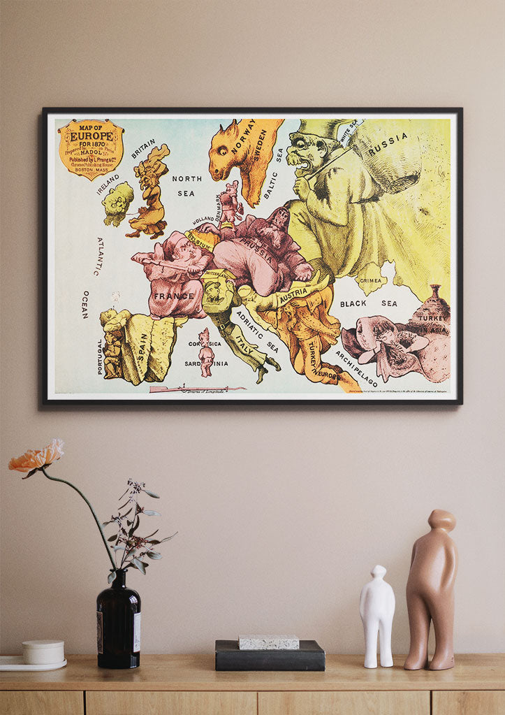 Europa History Map | High Quality Reproductions of Vintage Maps – Posterist