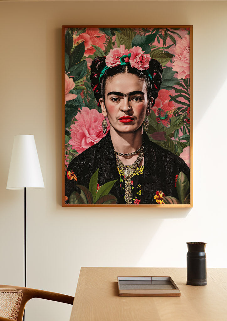 Frida Kahlo Portrait Poster | Mid-Century Modern Wall Art – Posterist