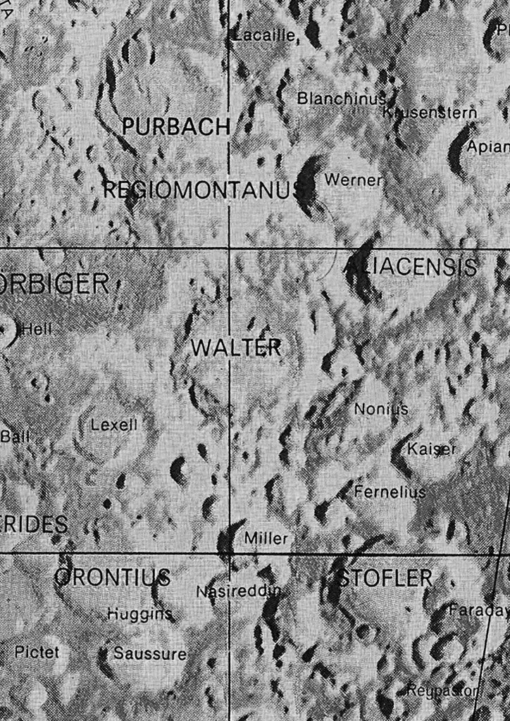 Detailed Map of the Moon and Moon Phases Poster | Astrology Wall Art ...