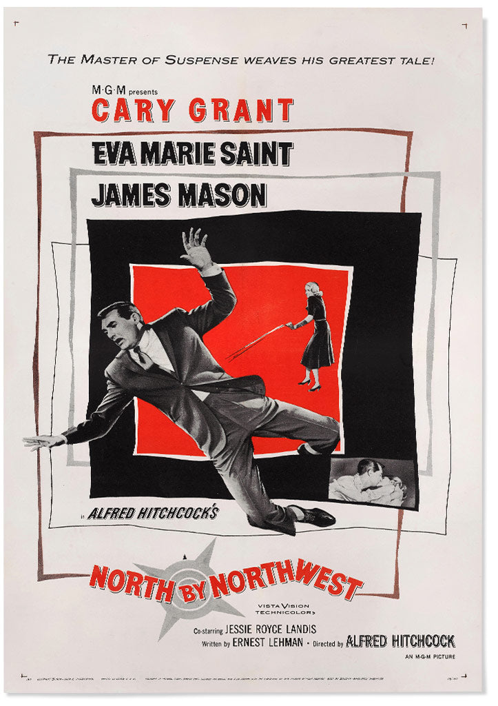 Alfred Hitchcock's North by Northwest Vintage Movie Poster – Posterist