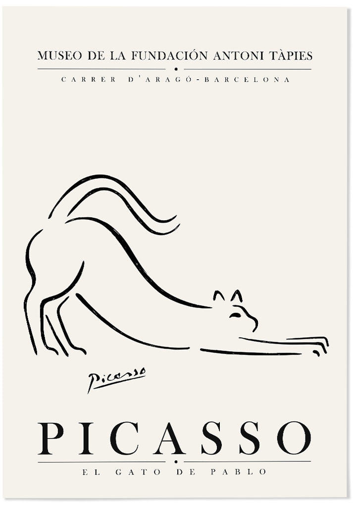 Picasso Line Drawings | Modern Exhibition Posters – Posterist