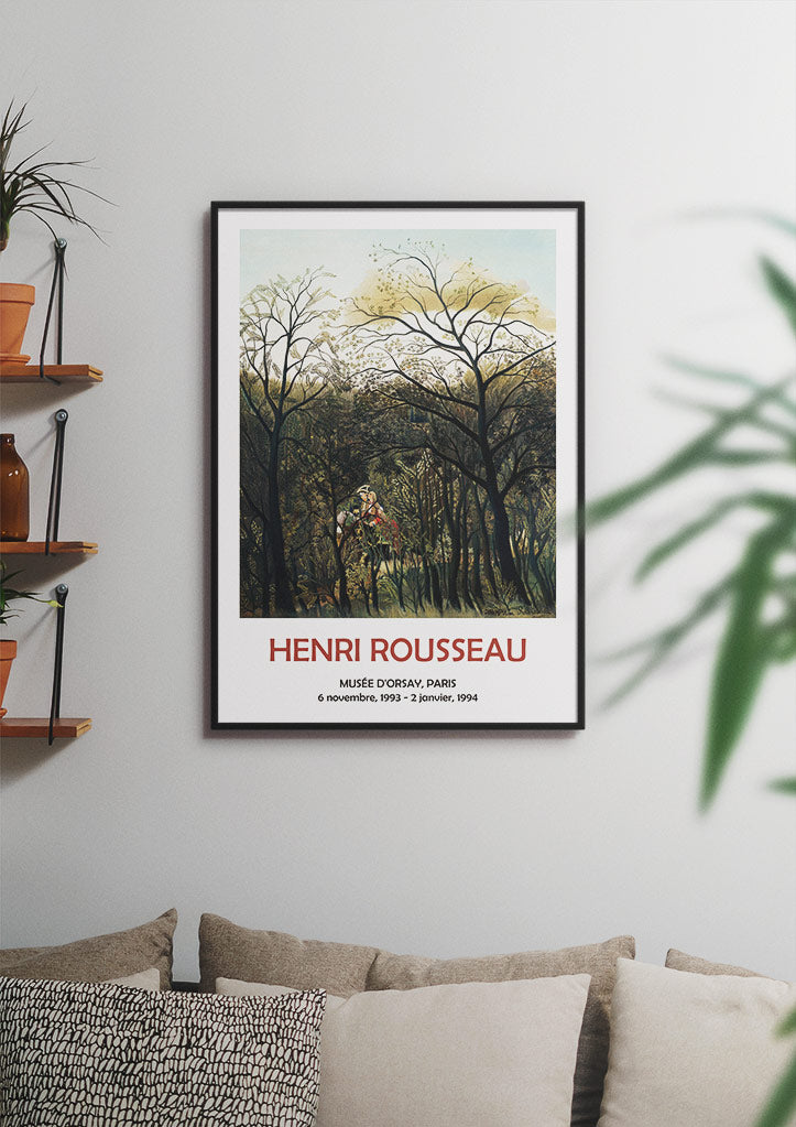 Henri Rousseau Exhibition Poster - Rendezvous in the Forest – Posterist