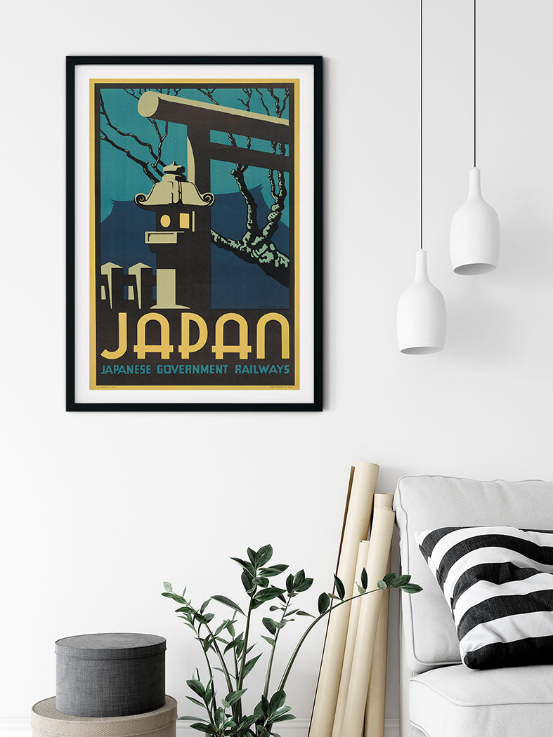 Vintage Japan Travel Poster | Traditional Japanese Building – Posterist