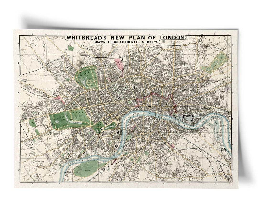 Whitbread's New Plan of London | Vintage London Map Collection – Posterist