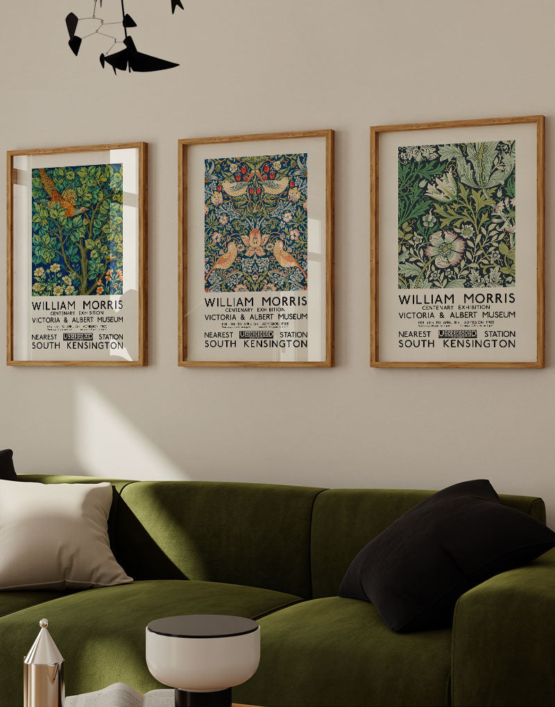 William Morris Set of 3 Posters | Art Nouveau Wall Art Set – Posterist