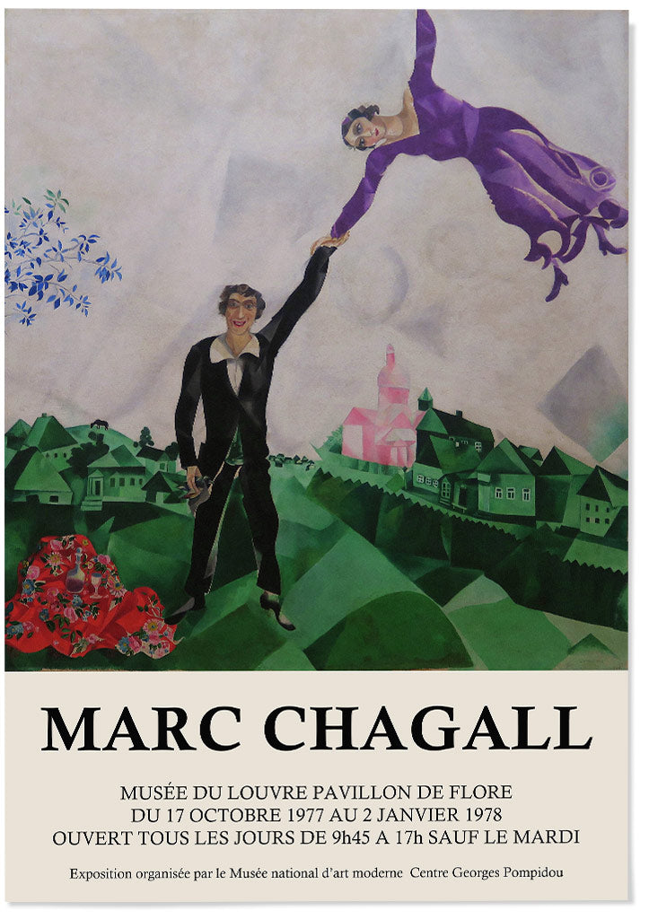 Marc Chagall The Promenade Print | Art Exhibition Poster – Posterist