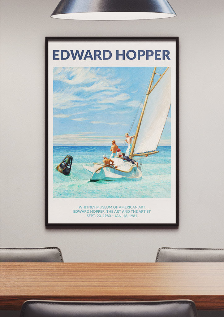 Edward Hopper Print | Mid-Century Modern Exhibition Poster – Posterist