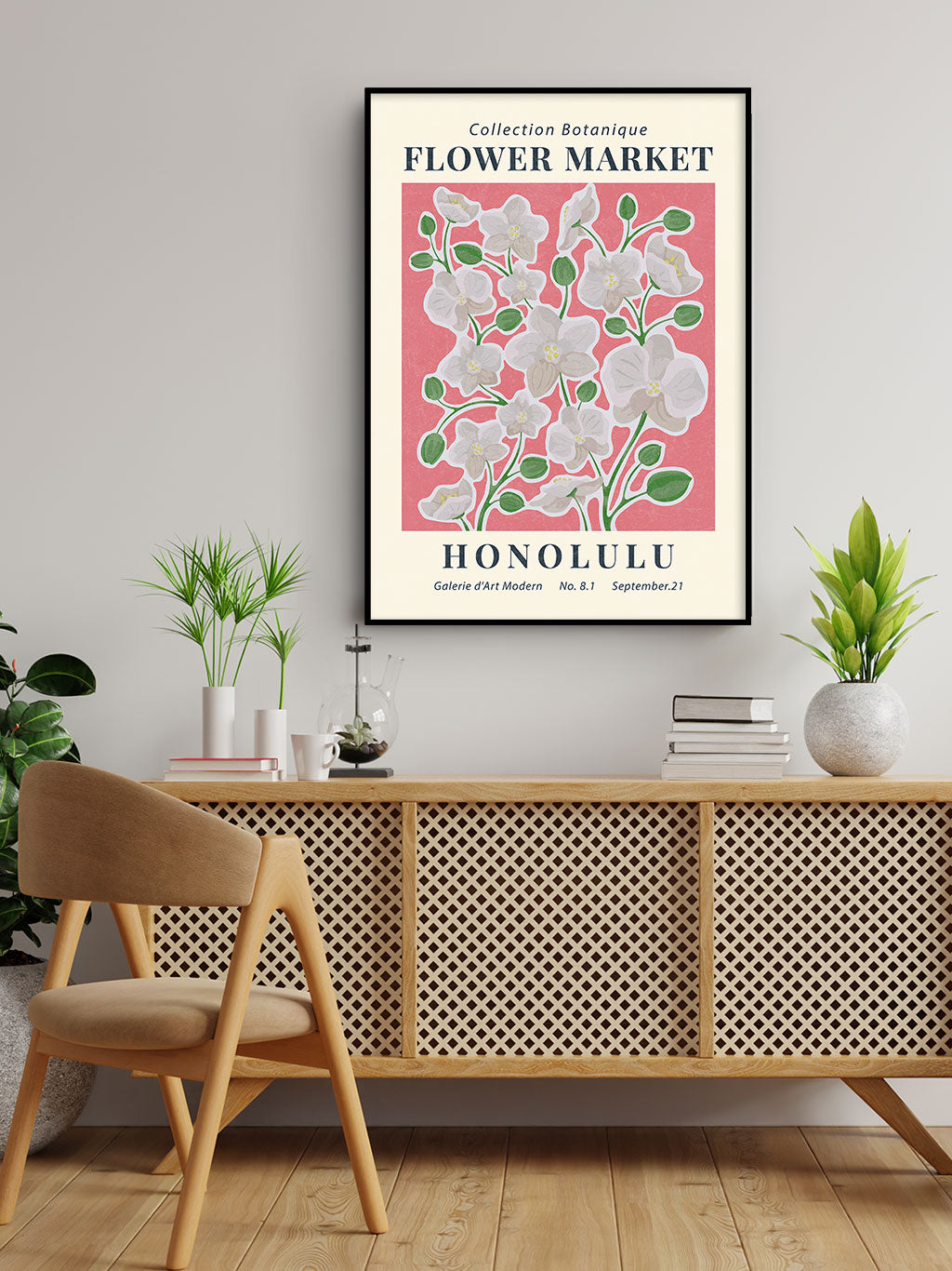 Flower Market Honolulu Poster | Floral Illustrations – Posterist