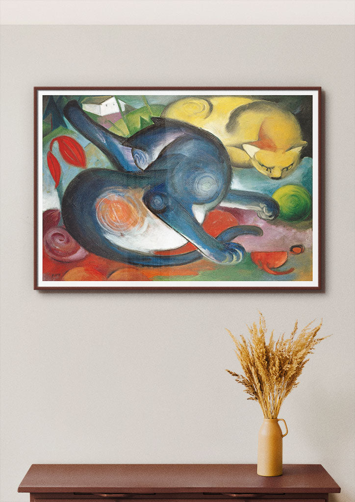 Franz Marc Two Cats Print | Contemporary Modern Wall Art – Posterist