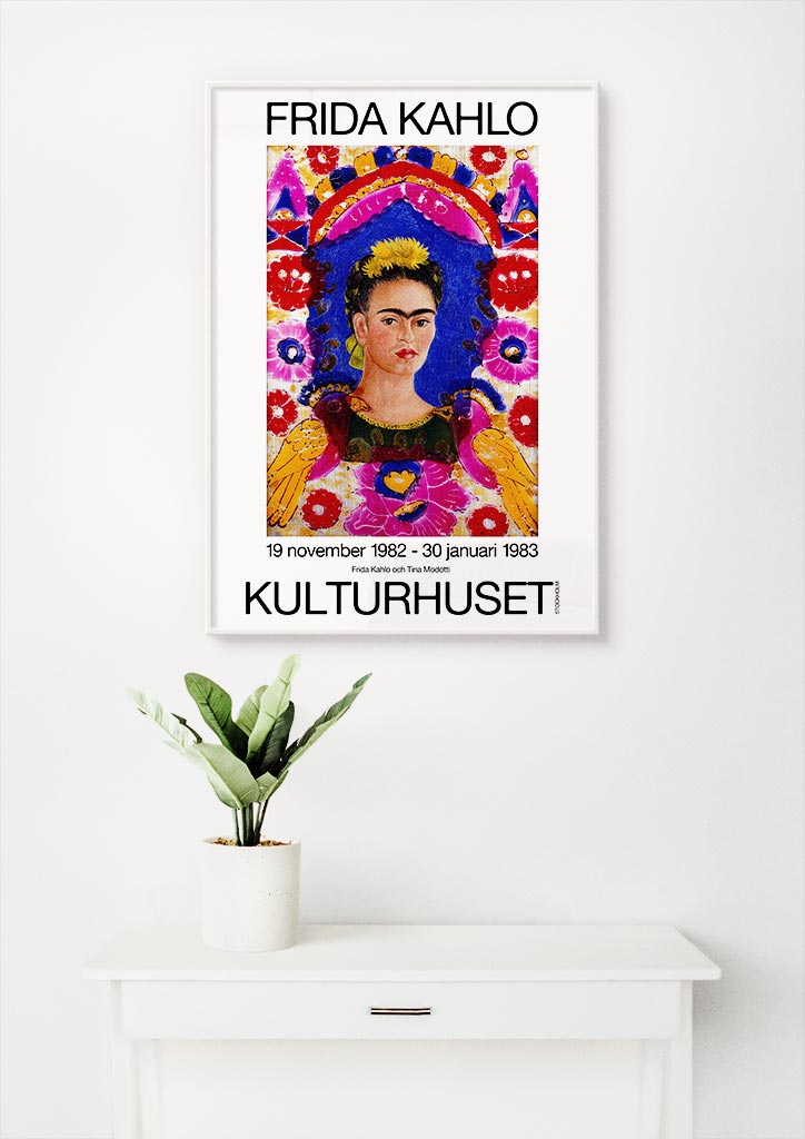 Frida Kahlo Exhibition Poster | Mid Century Modern Wall Art – Posterist