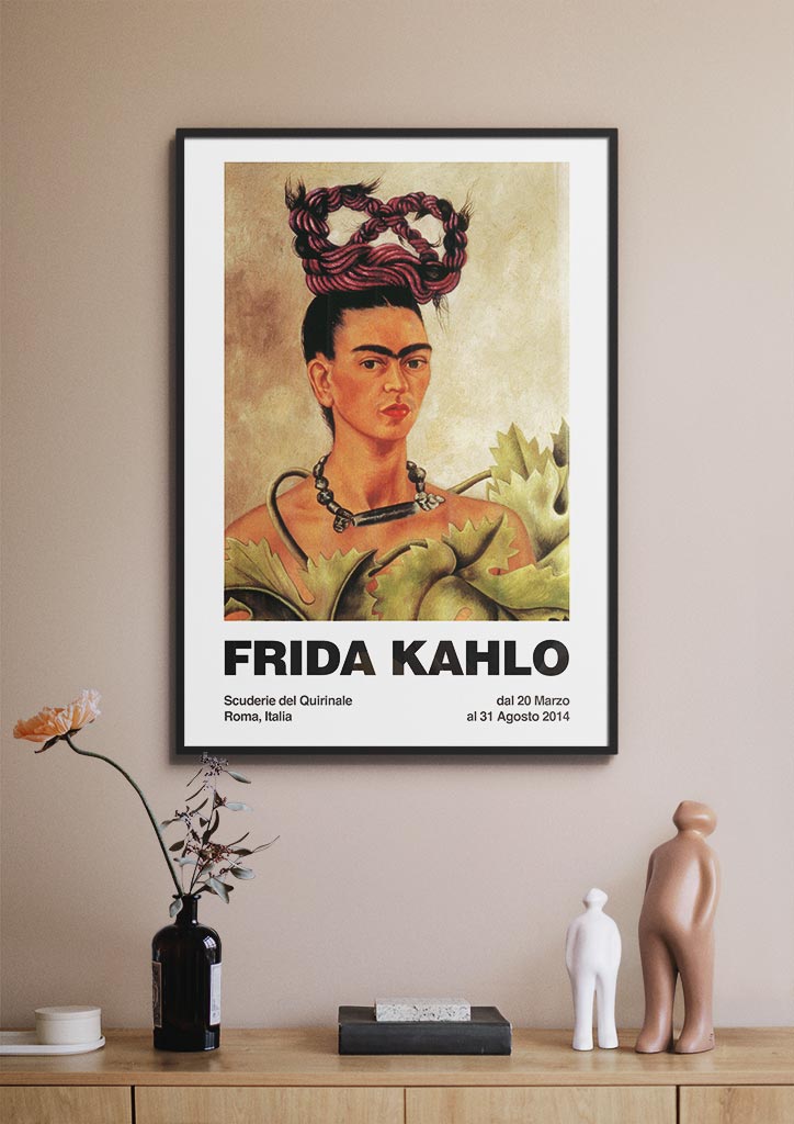 Frida Kahlo Exhibition Poster - Self Portrait with Braid – Posterist