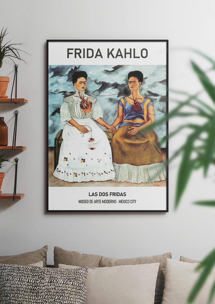 Frida Kahlo Exhibition Poster | Two Fridas (Las dos Fridas) – Posterist