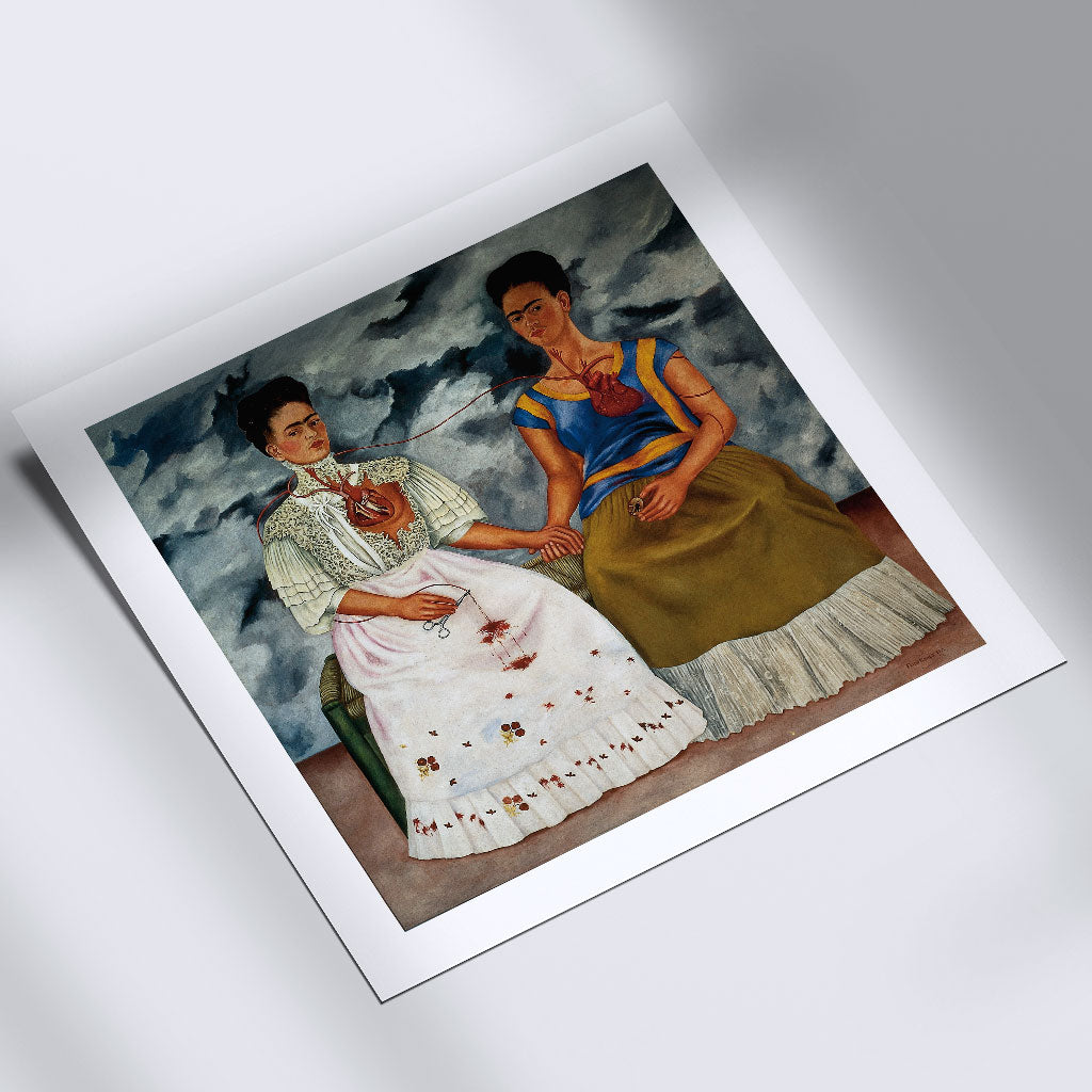Frida Kahlo Square Art Print | Two Fridas (Las dos Fridas) – Posterist
