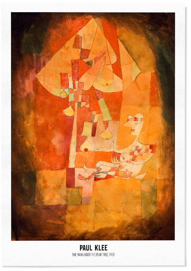 Paul Klee Abstract Painting | Man Under the Pear Tree – Posterist