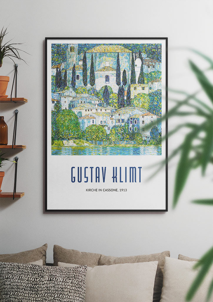 Gustav Klimt Art Print | Curch in Cassone Painting – Posterist