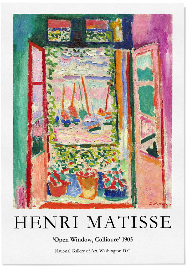Henri Matisse Art Prints & Posters | Open Window at Collioure – Posterist