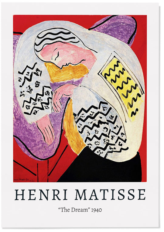 Henri Matisse The Dream Art Print | Vintage Exhibition Poster – Posterist