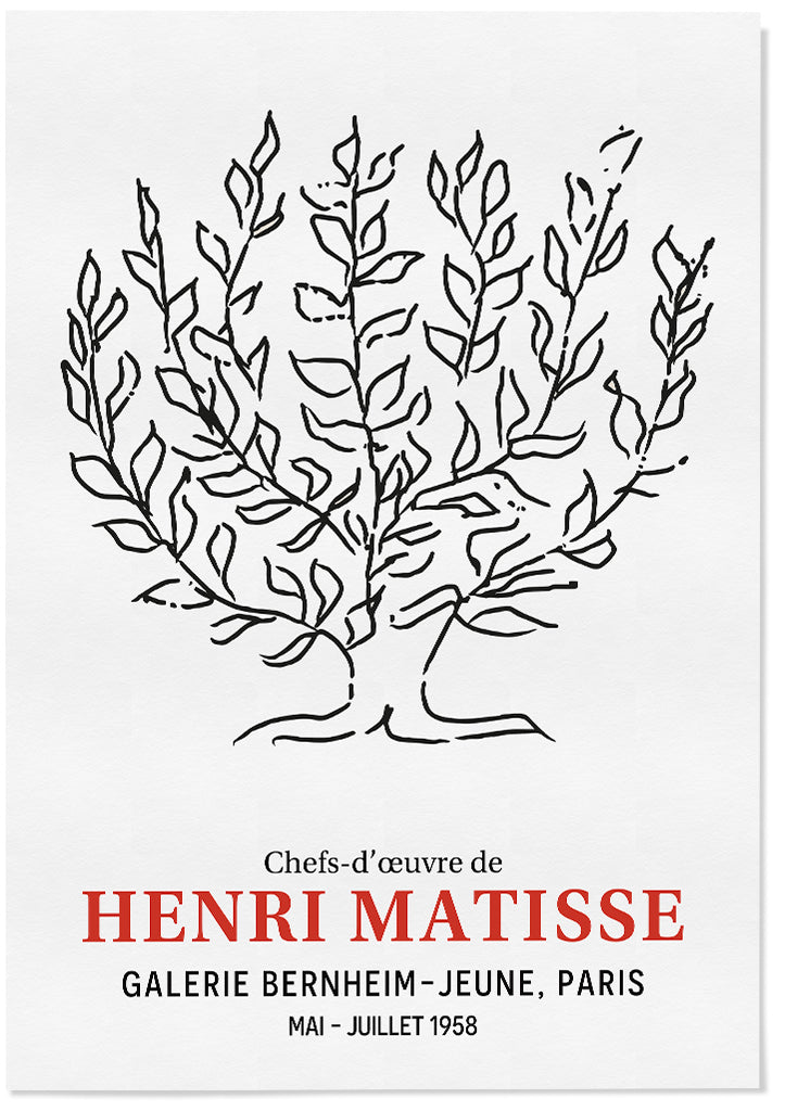 Henri Matisse Exhibition Poster | Tree Drawing – Posterist