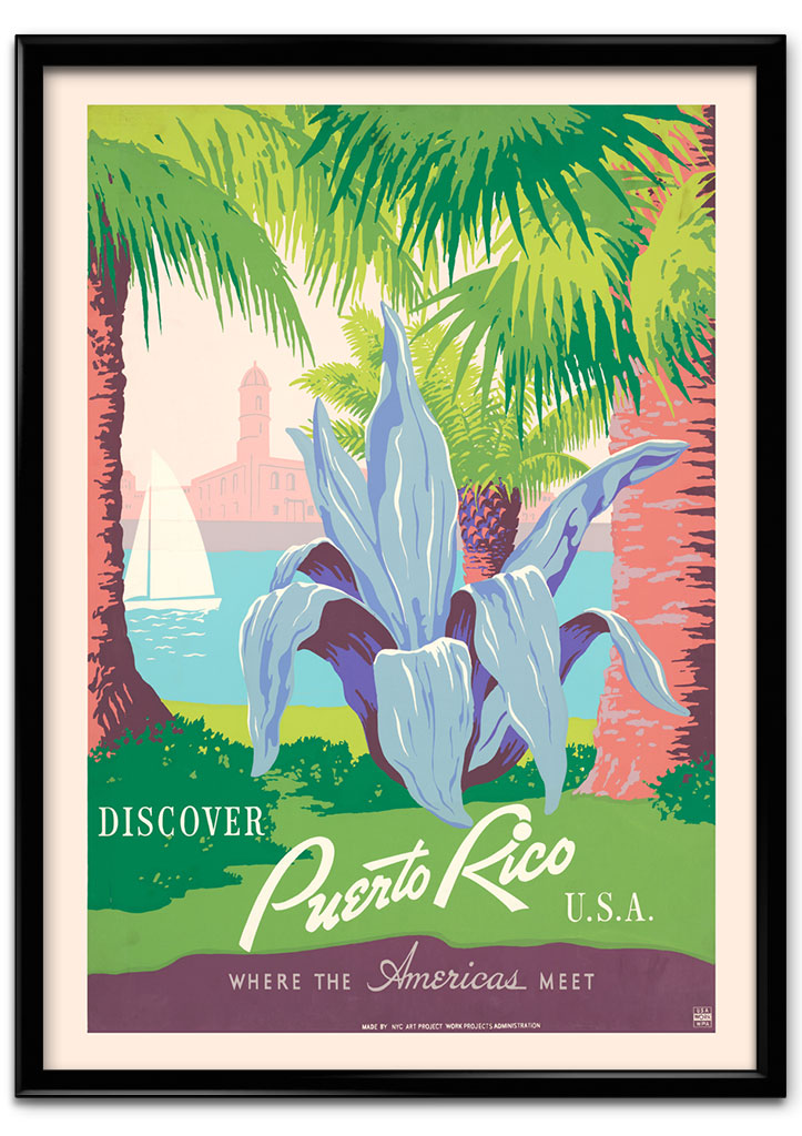 Puerto Rico Travel Poster | Vintage USA Travel Prints – Posterist